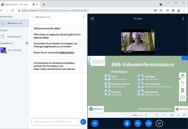 Fragen und Antworten zu BigBlueButton